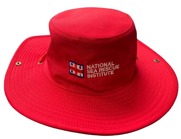 NSRI Crew Wide Brim Hat - Red 2023 - National Sea Rescue Institute of ...